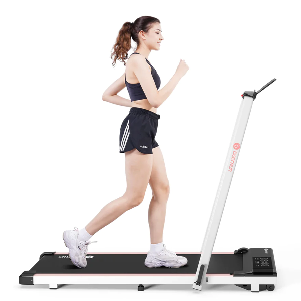 DeerRun 300 Lbs A5 Pro Smart 2 in 1 Folding Treadmill Pink